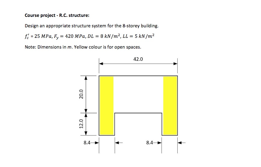 Solved R.C. structure: Design an appropriate structure | Chegg.com