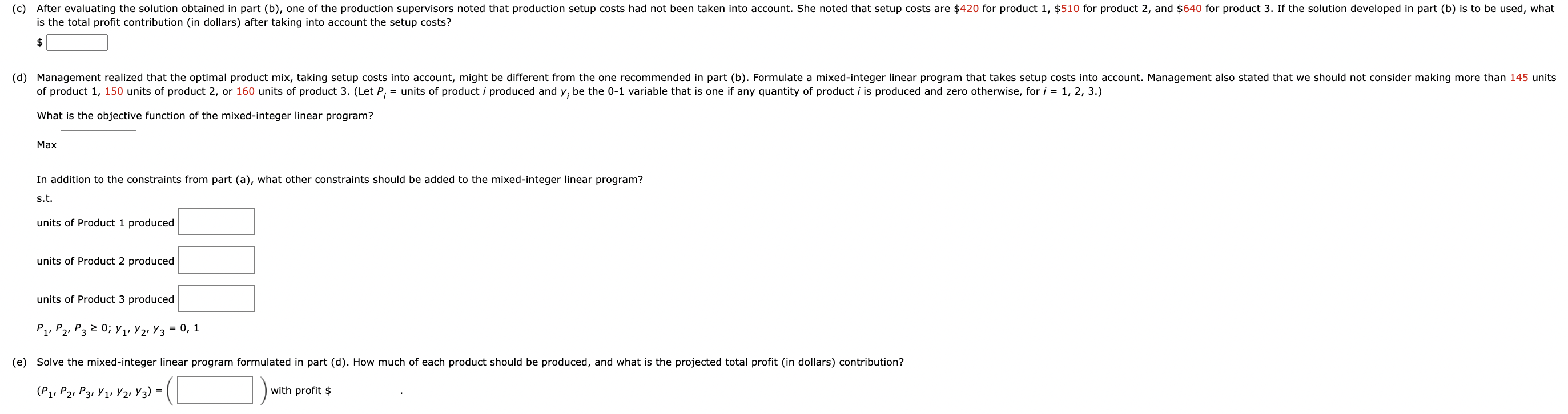 Solved (a) Formulate a linear programming model for | Chegg.com Solved (a) Formulate a linear programming model for | Chegg.com