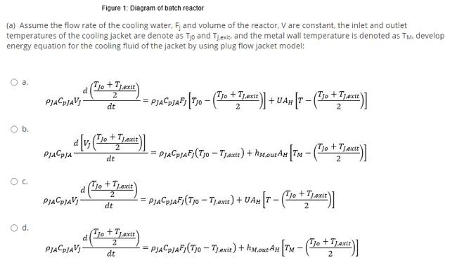 Solved A first order consecutive reactions take place in a | Chegg.com