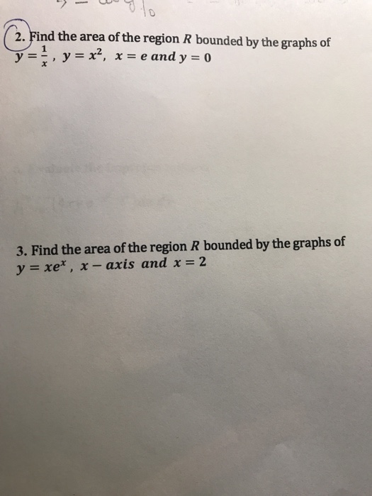 Solved Find the area of the region R bounded by the graphs | Chegg.com