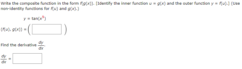 Solved Write the composite function in the form f(g(x)). | Chegg.com