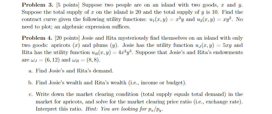 Solved Problem 3. [5 points ] Suppose two people are on an | Chegg.com