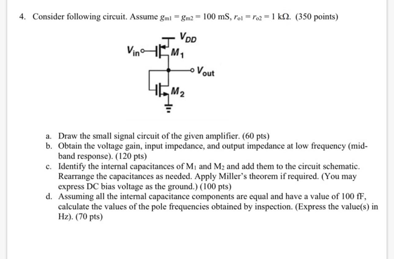 Solved 4. Consider following circuit. Assume | Chegg.com Solved 4. Consider following circuit. Assume | Chegg.com