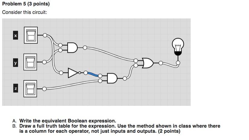 Solved Problem 5 ( 3 points) Consider this circuit: A. Write | Chegg.com