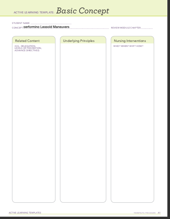Solved ACTIVE LE ARNING TEMPLATE: Basic Concept STUDENT NAME | Chegg.com