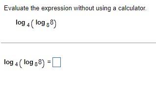 Solved Evaluate the expression without using a | Chegg.com