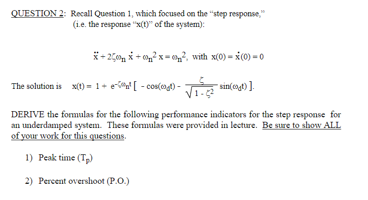 Solved QUESTION 2: Recall Question 1, which focused on the | Chegg.com
