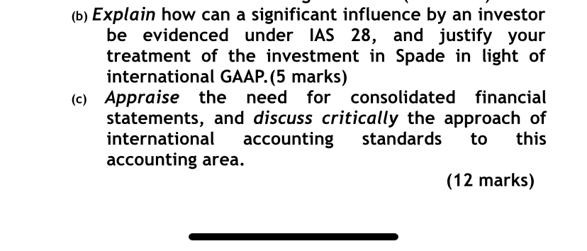 Solved (b) Explain how can a significant influence by an | Chegg.com