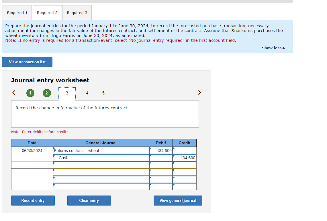 Solved Snackums, Incorporated, purchases wheat for use in | Chegg.com
