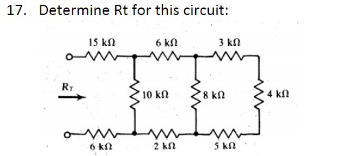 Solved Determine Rt for this circuit: | Chegg.com