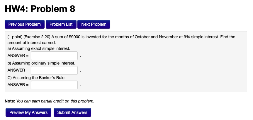 Solved HW4: Problem 8 Previous Problem Problem List Next | Chegg.com
