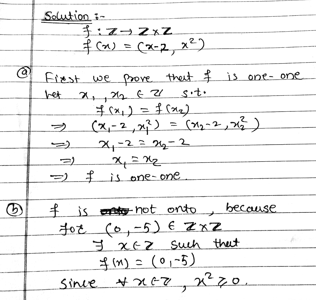 Solved Solution :- fizz ZXZ f() = (2-2, (2-2,822 @ Fiest we | Chegg.com