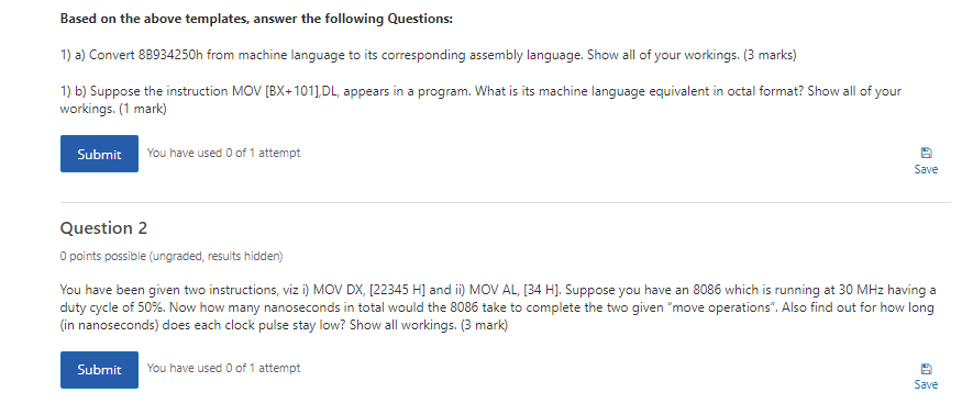 Solved PLEASE QUICKLY SOLVE THE QUESTIONS USING 8086 | Chegg.com