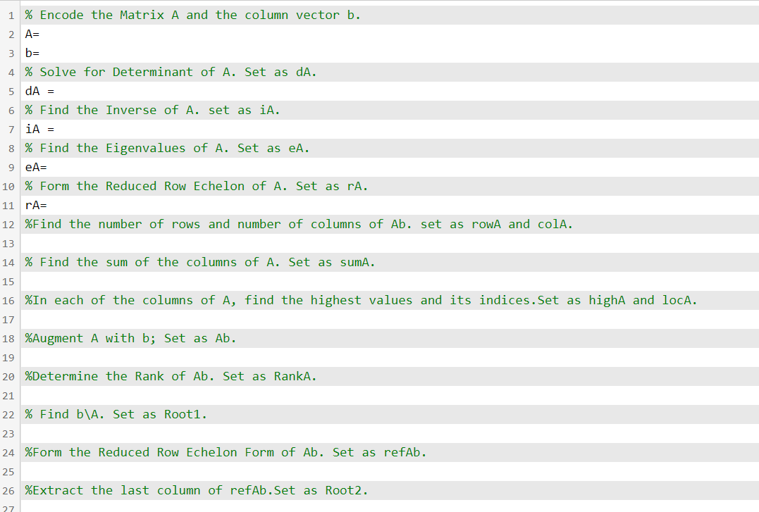 Solved Perform the following Matrix Operations for the | Chegg.com