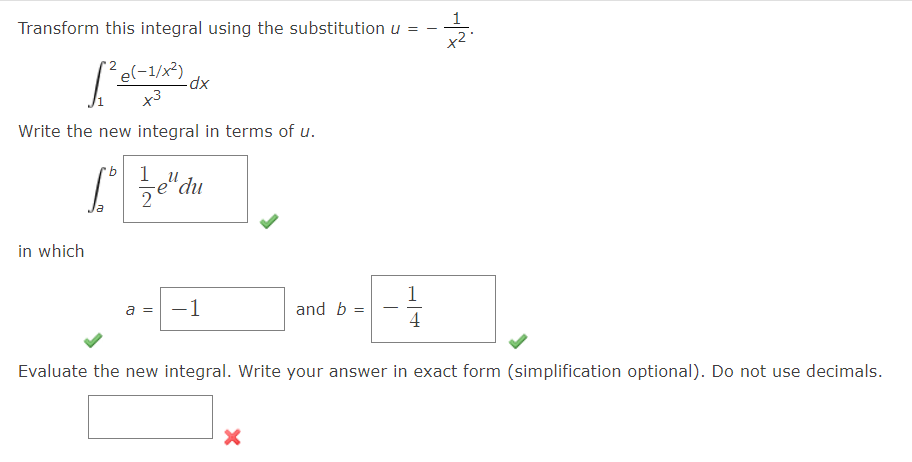 Solved Transform this integral using the substitution | Chegg.com