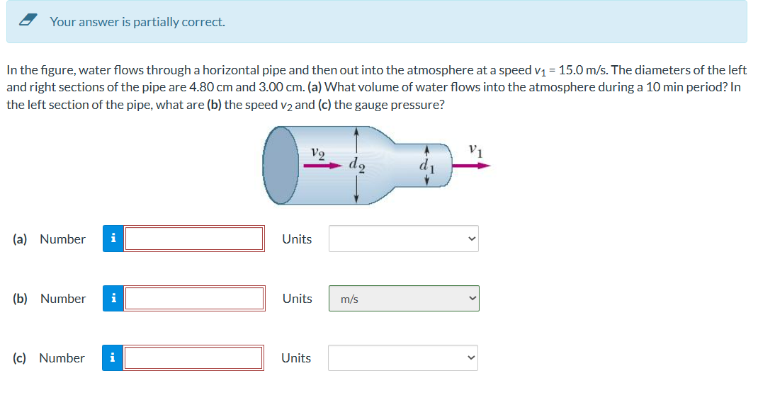 Solved - Your answer is partially correct. In the figure, | Chegg.com