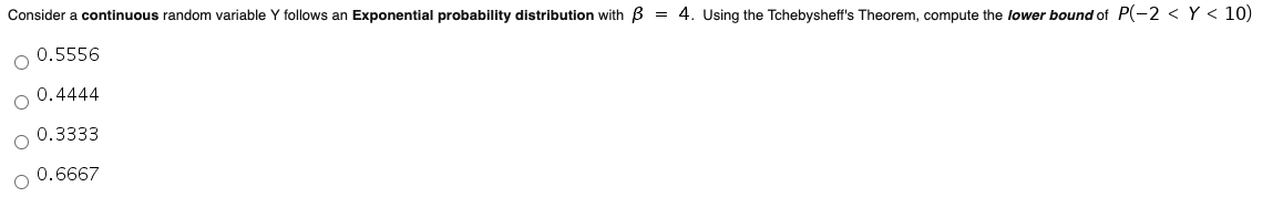Solved Consider a continuous random variable y follows an | Chegg.com