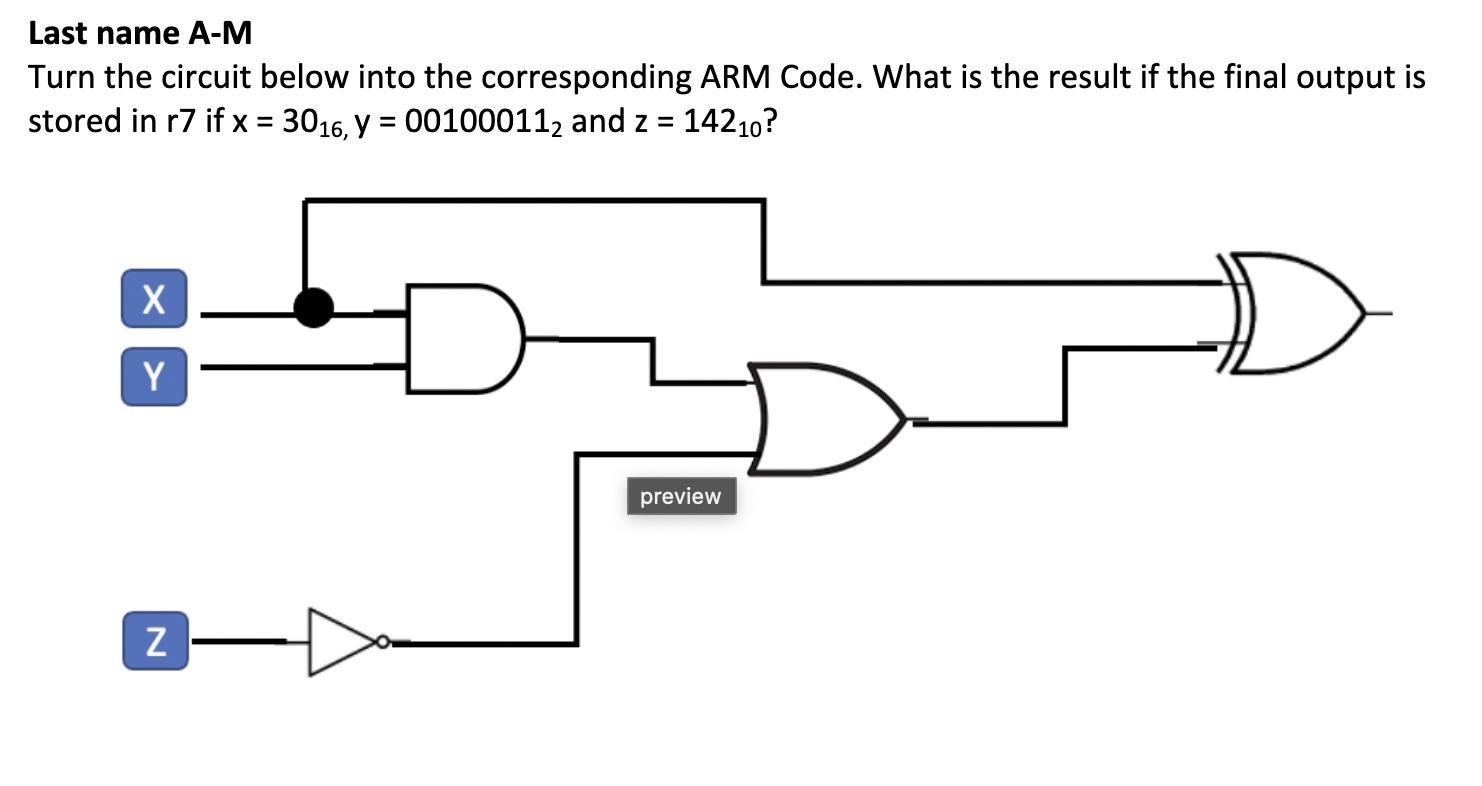 Solved Last name A-M Turn the circuit below into the | Chegg.com