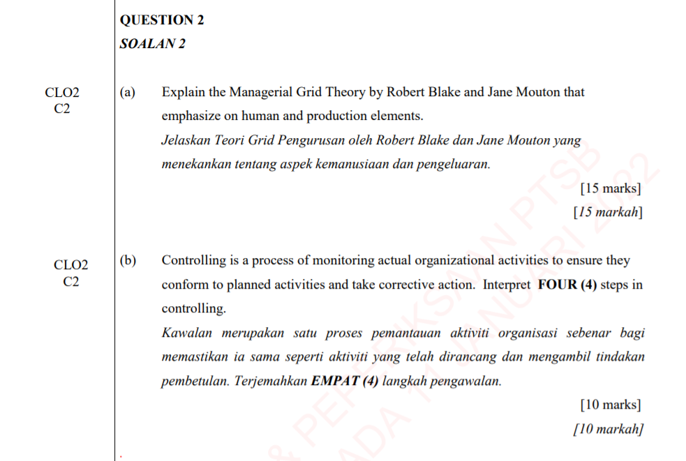 Solved QUESTION 2 SOALAN 2 (a) CLO2 C2 Explain the | Chegg.com