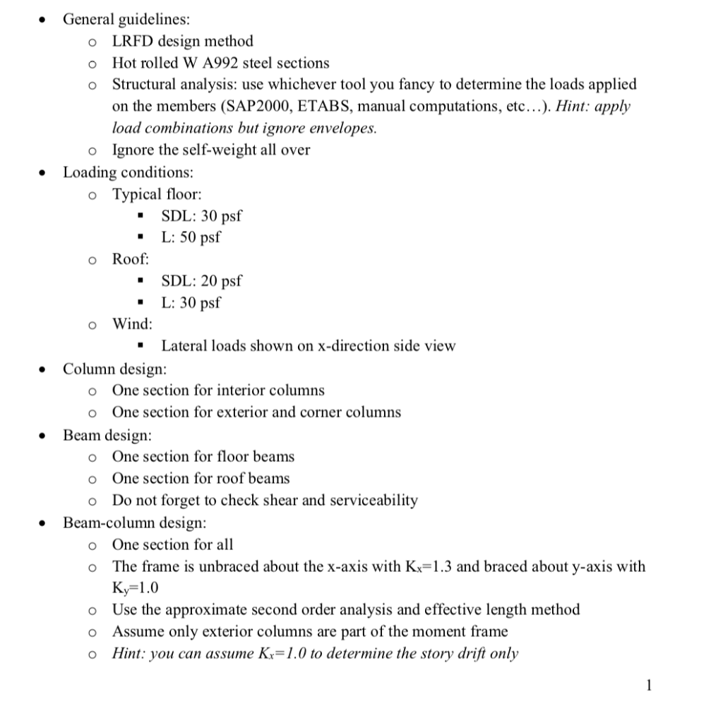 Solved . o o . o o General guidelines: o LRFD design method | Chegg.com