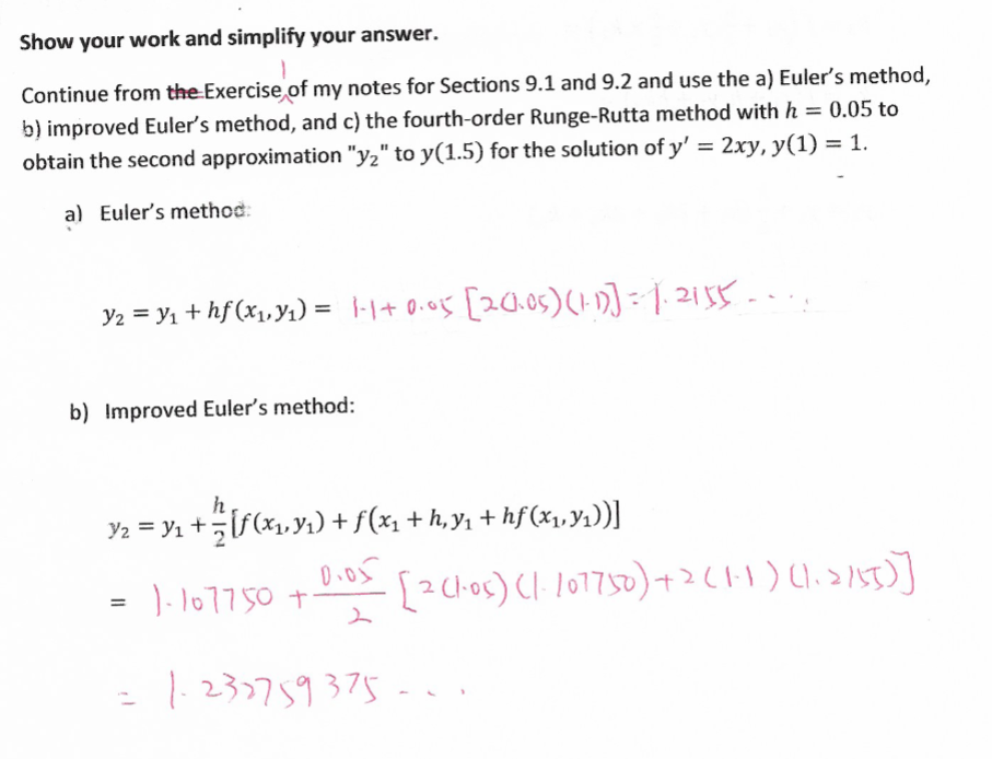 Solved Show your work and simplify your answer. Continue | Chegg.com