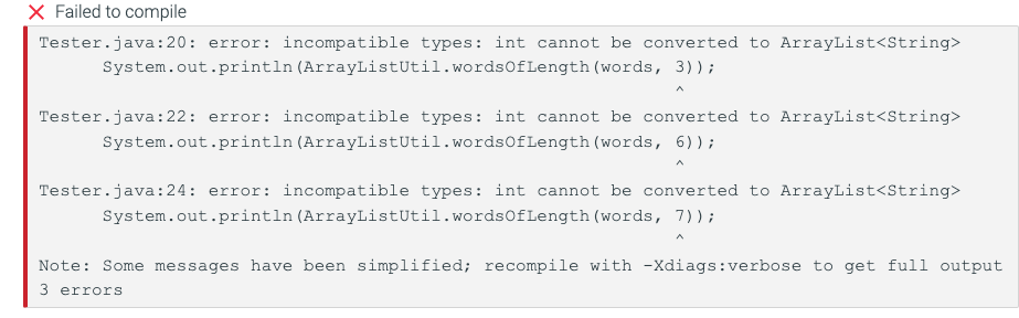Solved Write a method that returns all strings from an array | Chegg.com