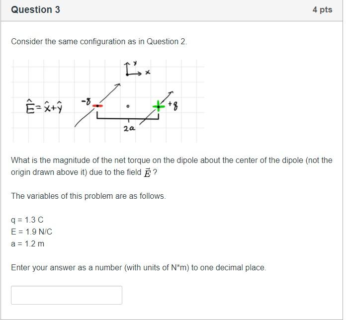 Solved Question 1 3 pts Consider the following configuration | Chegg.com