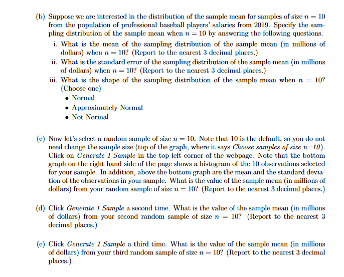 Baseball Players' Salaries. We have access to data | Chegg.com