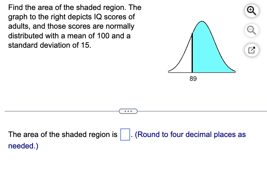 Solved Find the area of the shaded region. The graph to the | Chegg.com