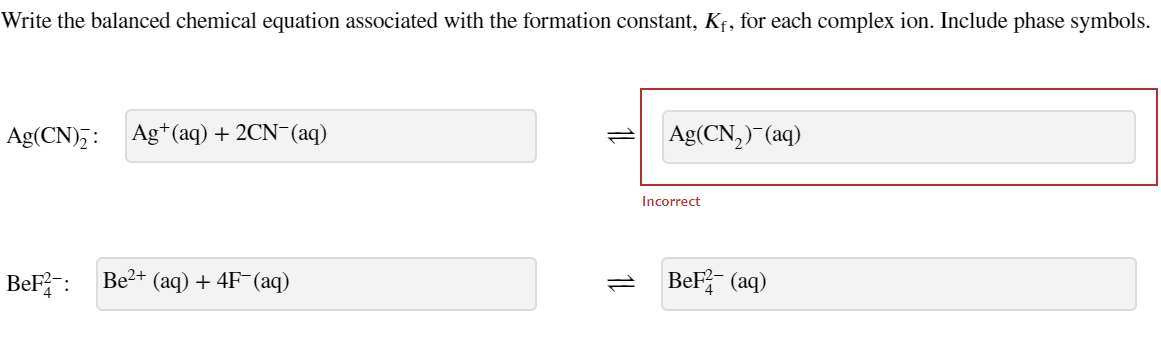 Solved Write the balanced chemical equation associated with | Chegg.com