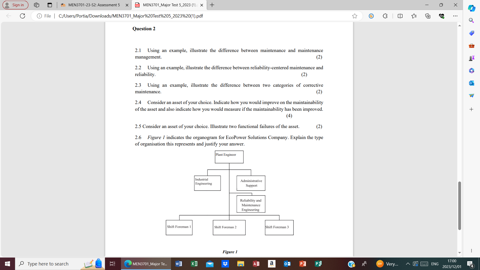 Question 22.1 ﻿Using an example, illustrate the | Chegg.com