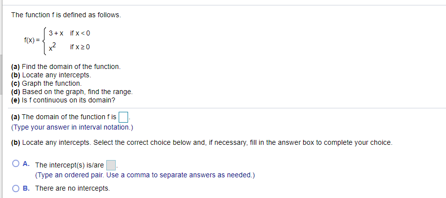 Solved The function f is defined as follows. f(x) = 3+x if | Chegg.com