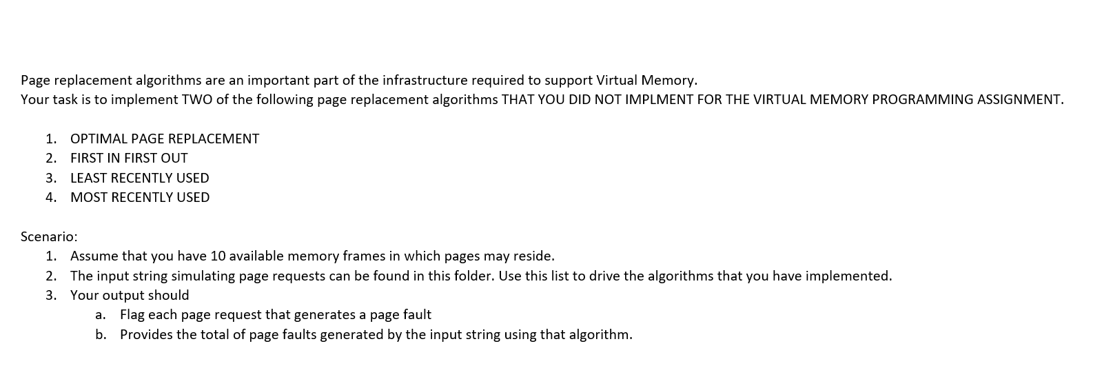 Solved Page replacement algorithms are an important part of | Chegg.com