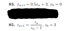 Solved graph the updating function and cobweb for five | Chegg.com
