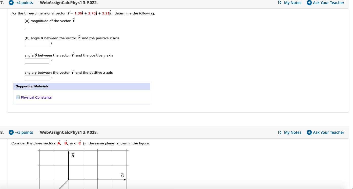 Solved: 1. 0/4 Points Previous Answers WebAssignCalcPhys1 ... | Chegg.com Solved: 1. 0/4 Points Previous Answers WebAssignCalcPhys1 ... | Chegg.com