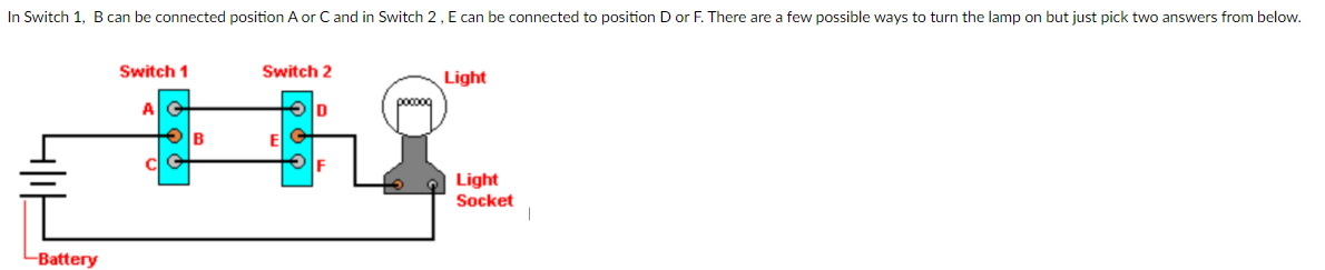 Solved In Switch 1, B can be connected position A or Cand in | Chegg.com