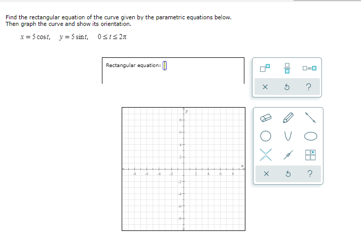 Solved Find the rectangular equation of the curve given by | Chegg.com