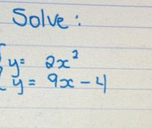 Solved Solve: yo ax? y = 9x - 4 Solve the following: y* | Chegg.com