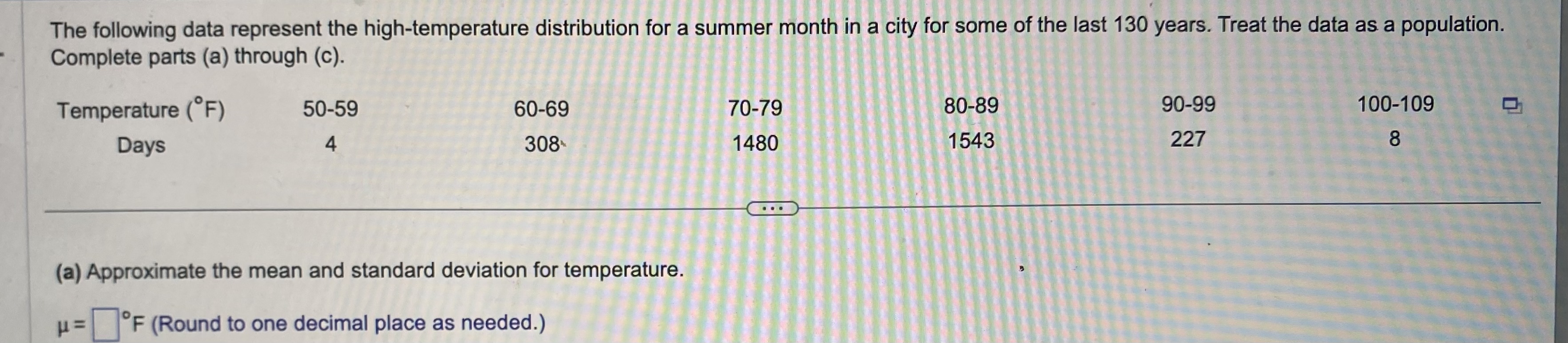 Solved μ=F (Round to one decimal place as needed.) | Chegg.com