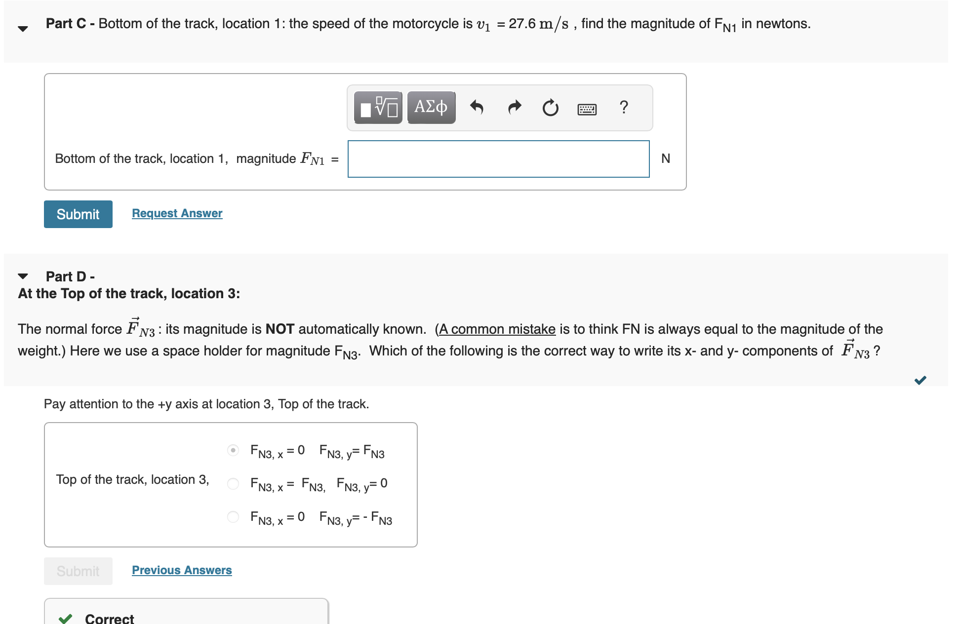 Solved Part A - Learning Goal: Application of Newton's Laws | Chegg.com