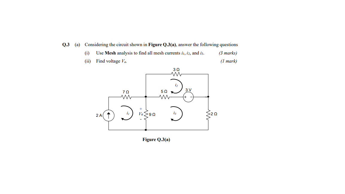 Solved Q.3 (a) Considering the circuit shown in Figure | Chegg.com