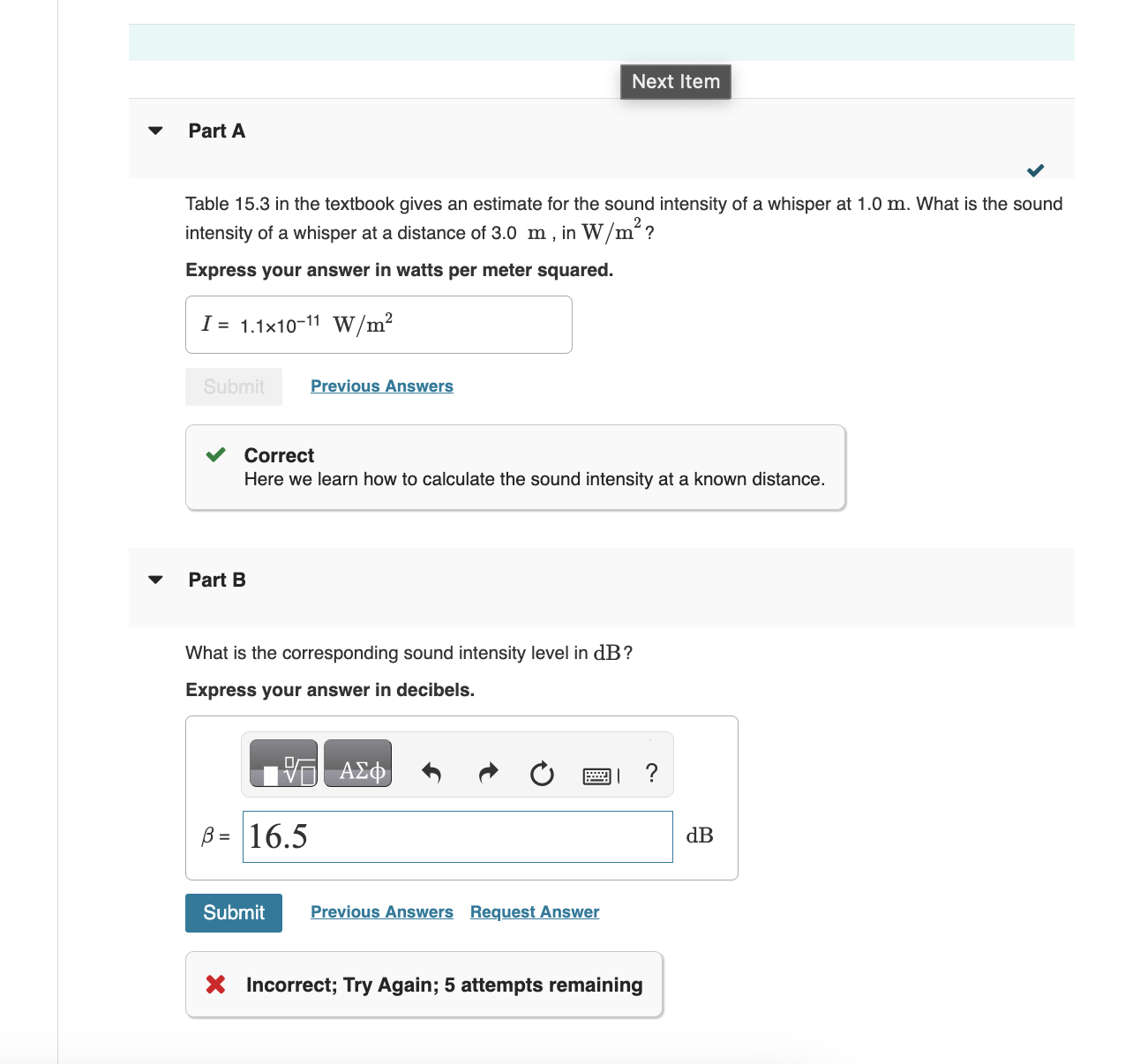 Solved Part ATable 15.3 ﻿in the textbook gives an estimate | Chegg.com