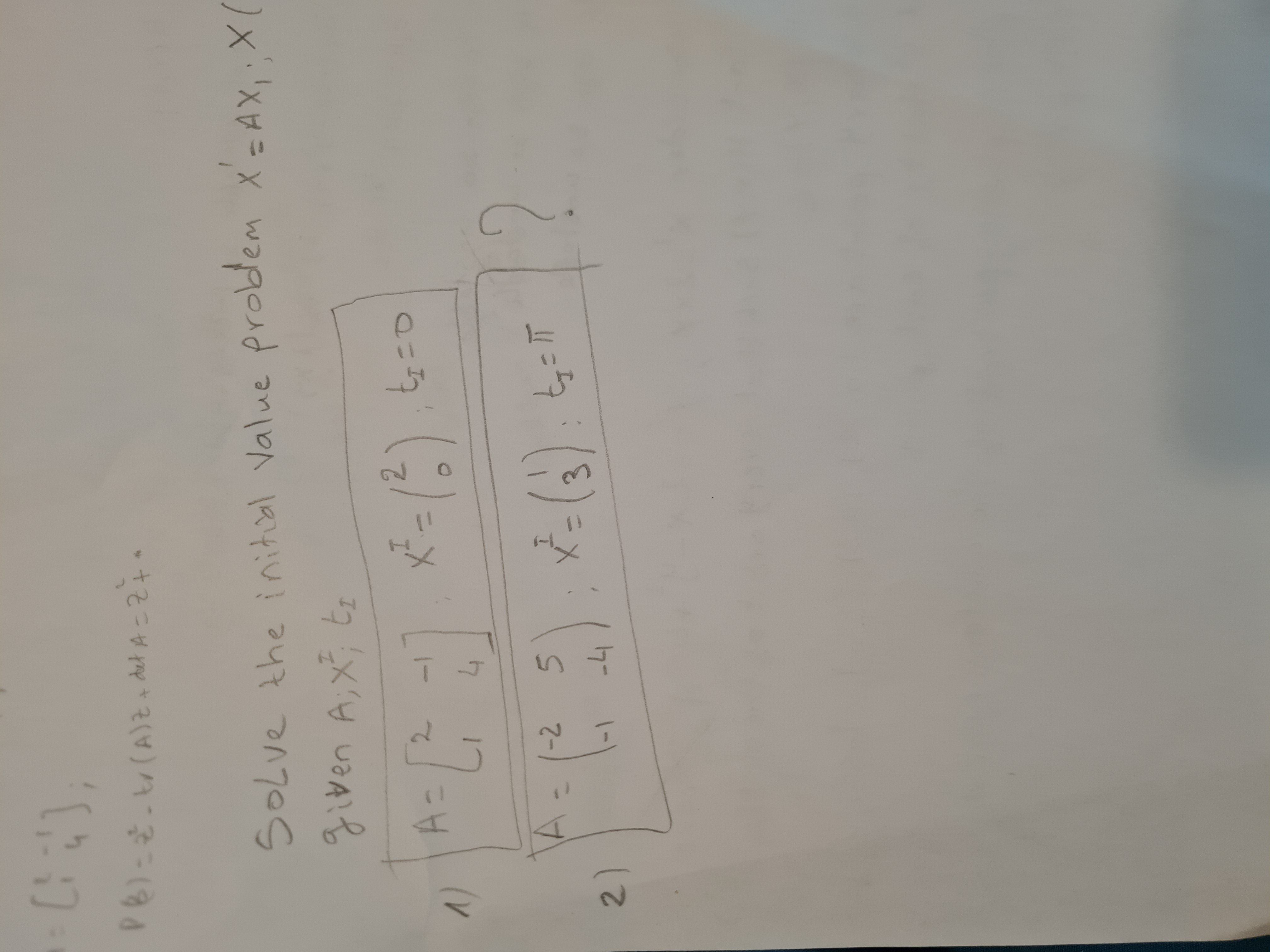 Solved =[21−14];P(B)=z2−tr(A)z+detA=Z2+. Solve the initial | Chegg.com