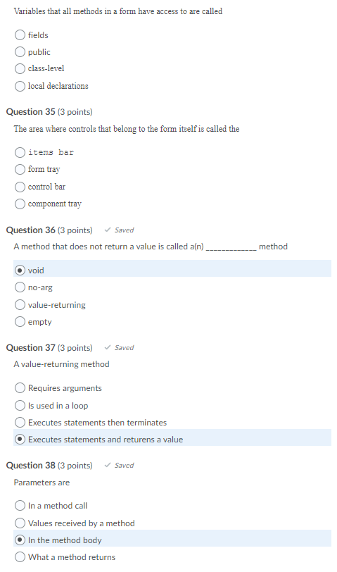 Solved When A Method Finishes Execution Control Returns To