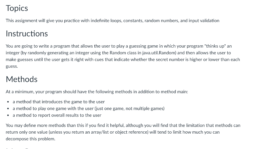 Solved Topics This assignment will give you practice with | Chegg.com