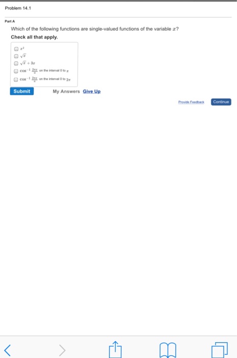 Solved Which of the following functions are single-valued | Chegg.com
