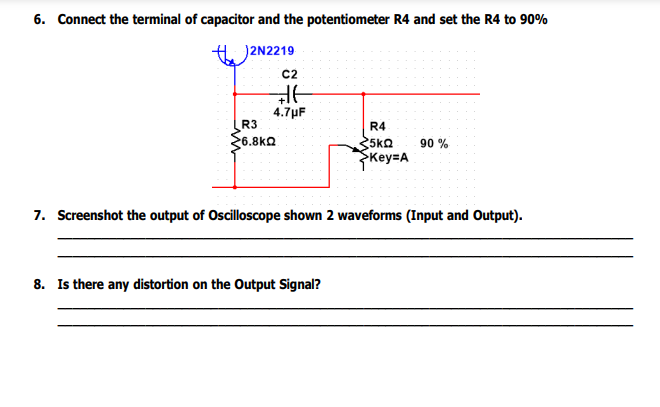Solved Part C. Common Collector 1. Using Multisim create the | Chegg.com