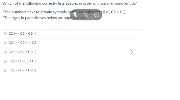 Solved Which Of The Following Correctly Lists Species In