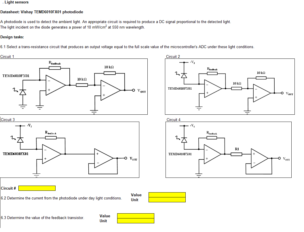 Photodiode Datasheet