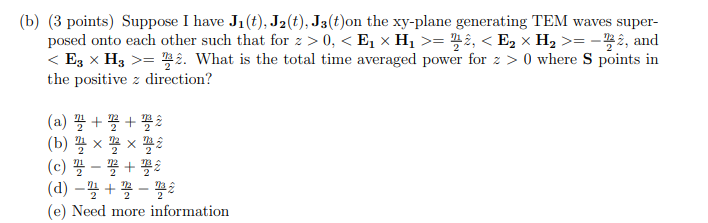 Solved (b) (3 ﻿points) ﻿Suppose I have J1(t),J2(t),J3(t) ﻿on | Chegg.com